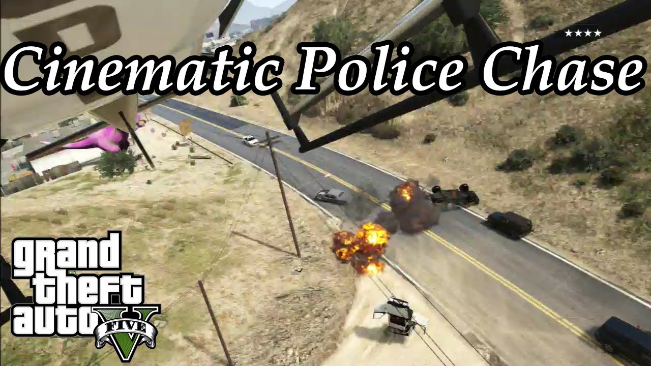 GTA V - Cinematic Police Chase - YouTube