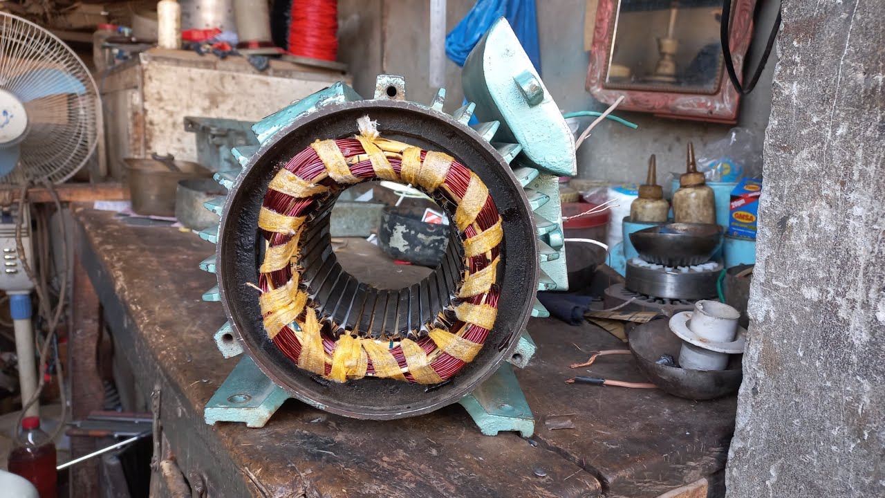 How To Wind 2HP Moter |How To Wind 1400 RPM Moter | How To connection ...