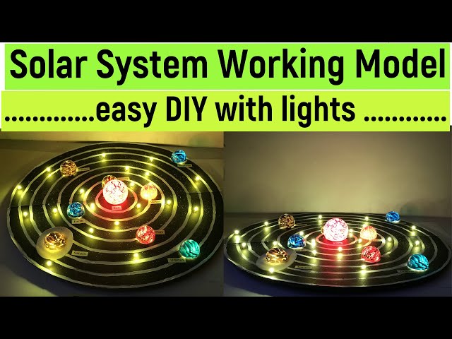 The Solar System Model Light Up Solar System Working Model With Led