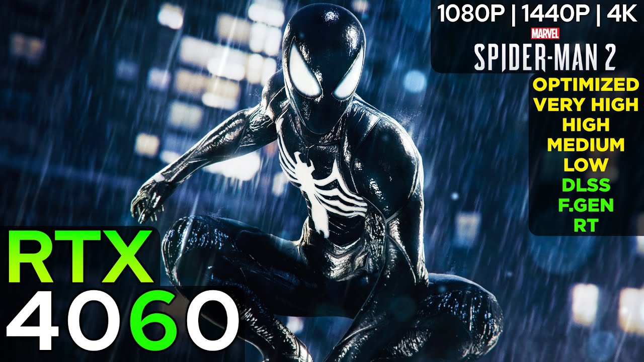Spider-Man 2 - RTX 4060 (1080p/1440p/4K) - YouTube