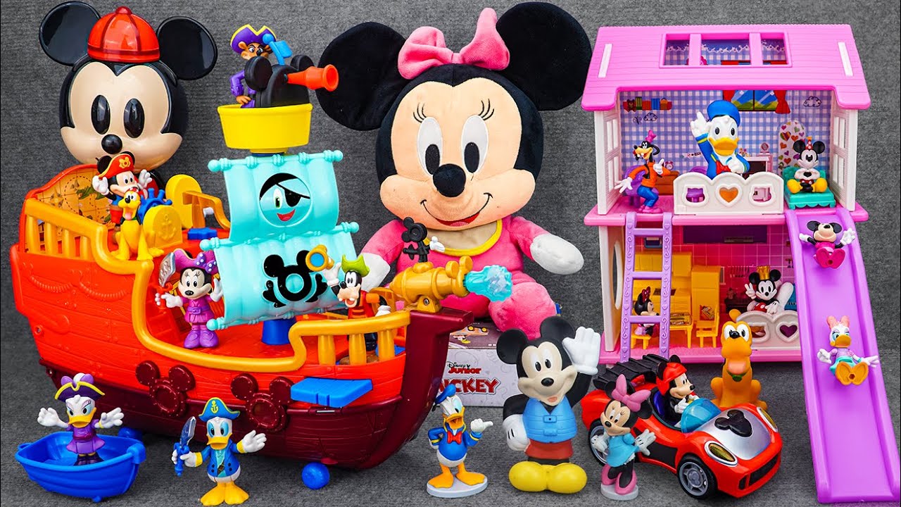 Satisfying with Unboxing Minnie Mouse Funhouse Treasure Adventure ...
