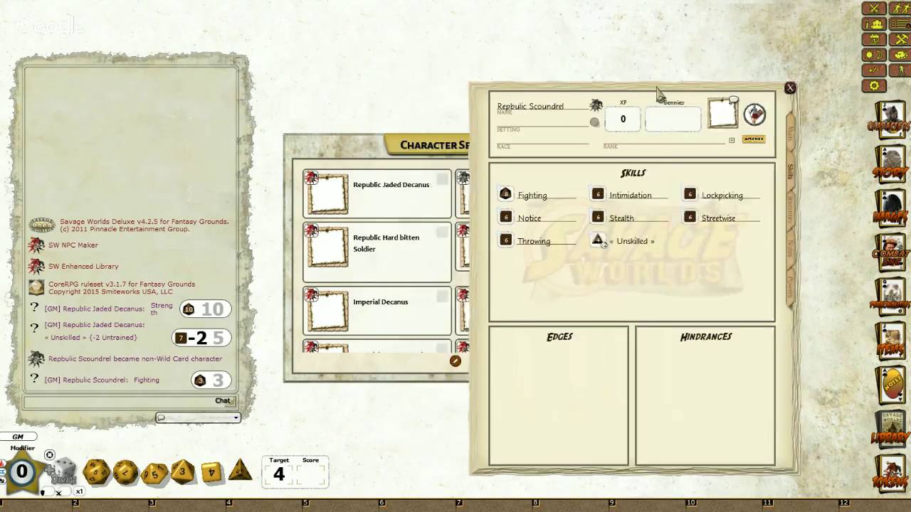 Fantasy Grounds Tutorial: Savage Worlds Wild Die - YouTube