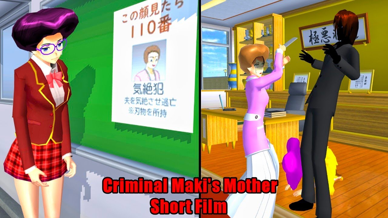 Criminal Maki's Mother Mystery | Short Film | Sakura School Simulator - YouTube