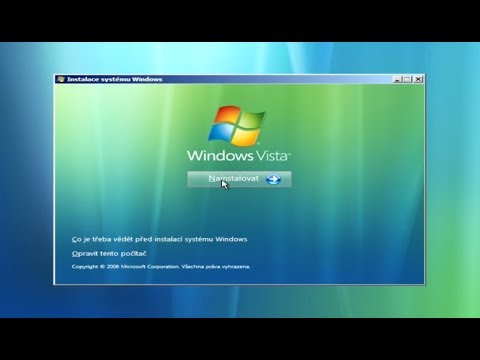 Jak nainstalovat Windows Vista. Cz návod - YouTube