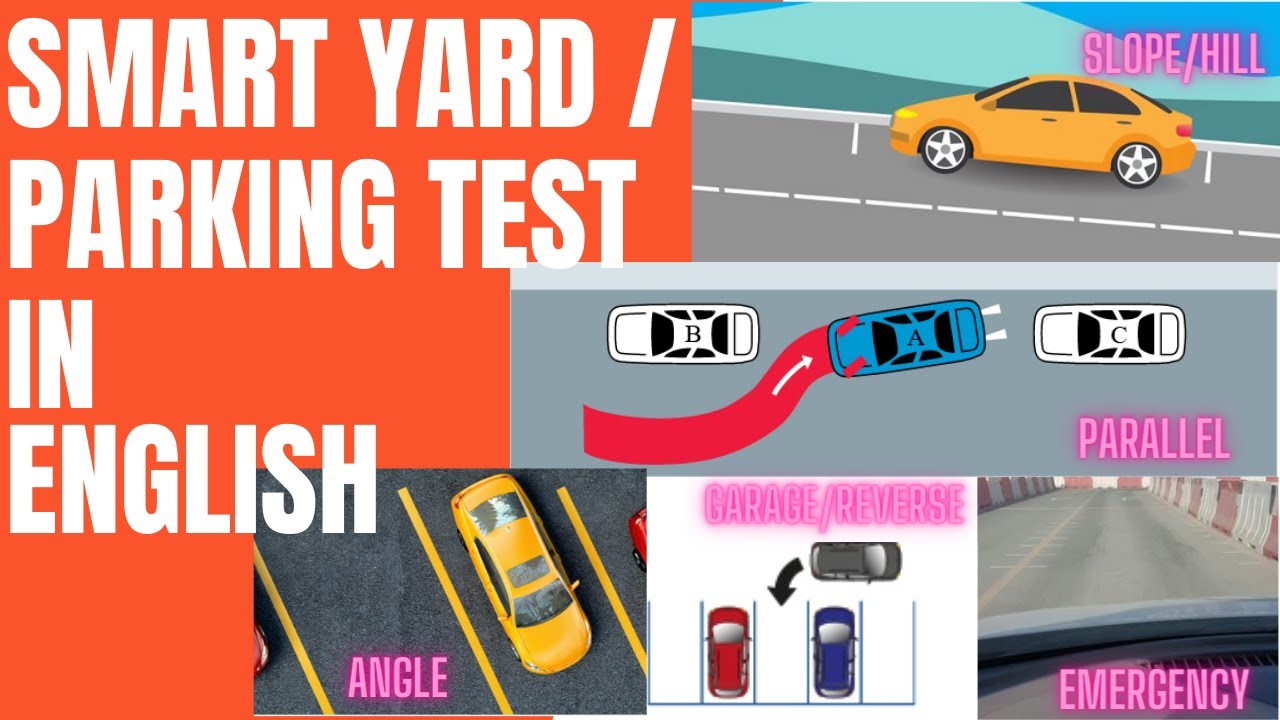 SMART YARD PARKING TEST By RTA In English I TRAINING I # ...