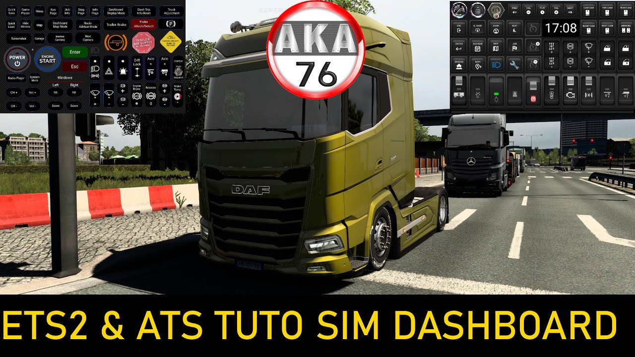 -72 Ets2 & Ats Tuto sim dashboard - YouTube