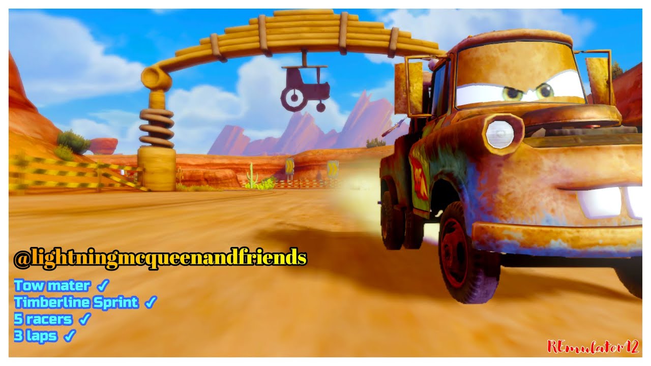 Cars 2 The Video Game | Tow Mater - Race Mode (5 Racers) | Timberline ...