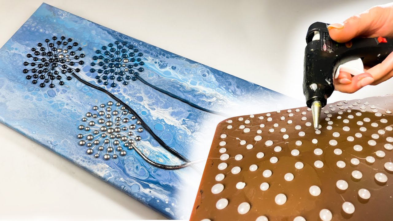 NEW TECHNIQUE! - Crazy Simple Art Idea for Creatives!! Winter Themed | AB Creative Tutorial ...