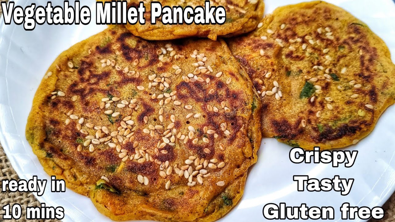 Bajra Jowar Pancakes | Vegetable Glutenfree Millet Pancake Recipe ...