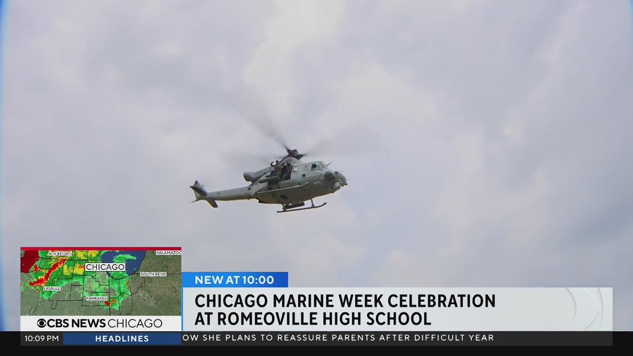 Chicago Marine Week celebration held at Romeoville High School - YouTube
