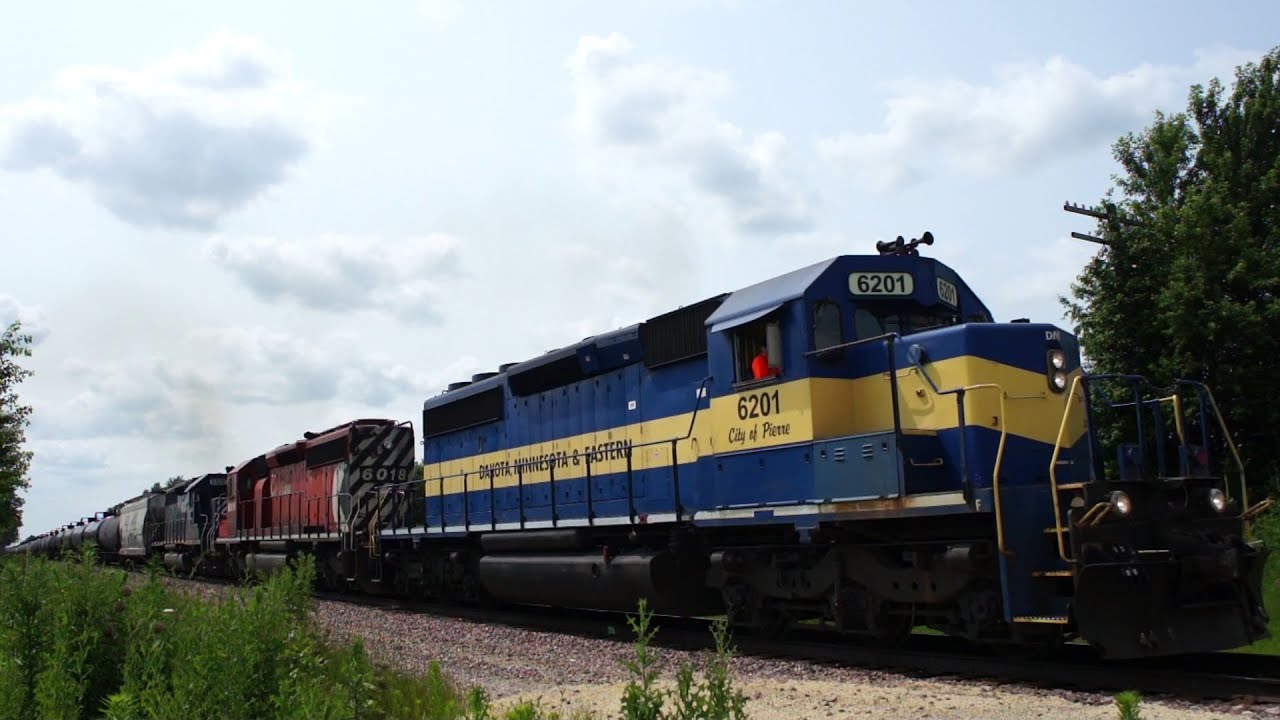 DM&E 6201 with an Ethanol Train on 7/4/2015 - YouTube