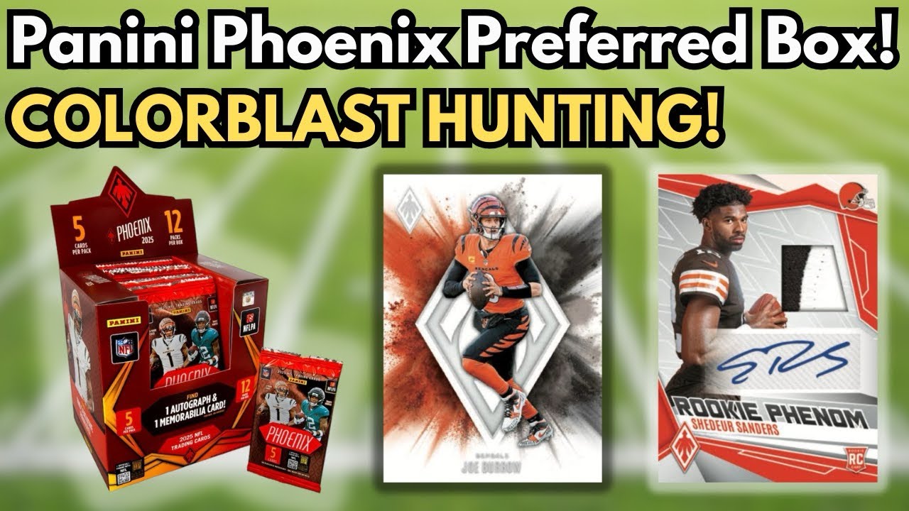Colorblast Hunting! 2025 Panini NFL Phoenix Preferred Box from Walmart ...