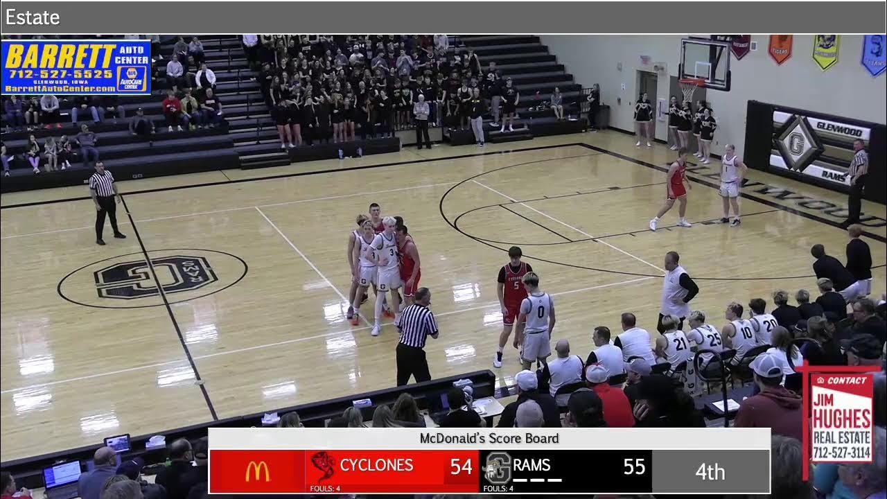 Glenwood vs Harlan Class 3A 1st round boys varsity basketball - YouTube