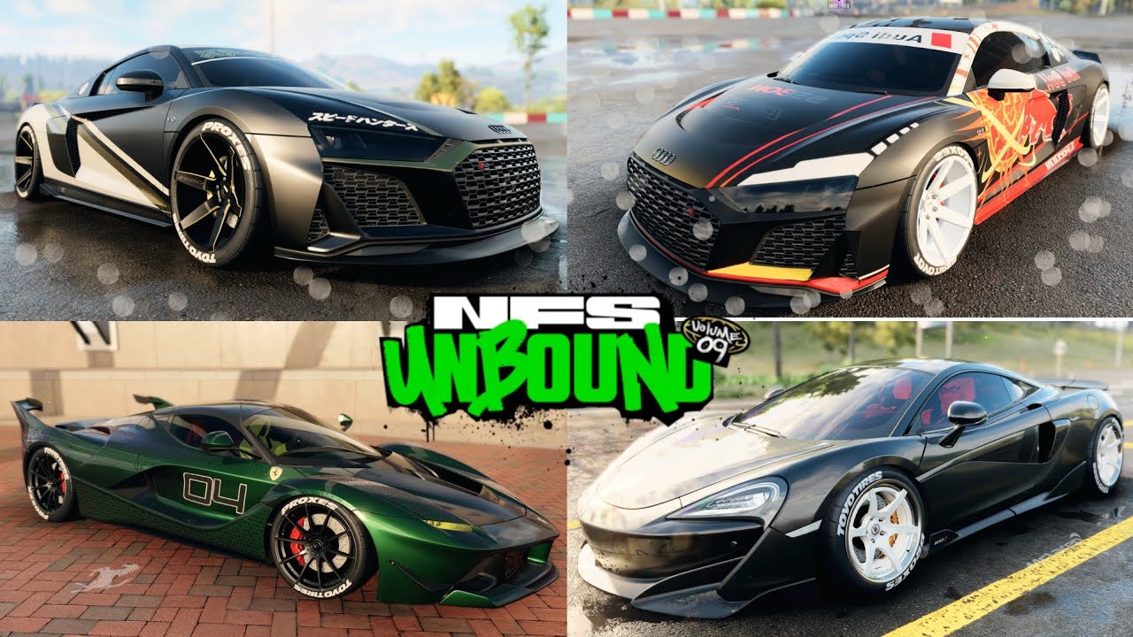 NFS UNBOUND, "S" Tier Races + Builds. Audi R8/ LaFerrari/ McLaren 600LT ...
