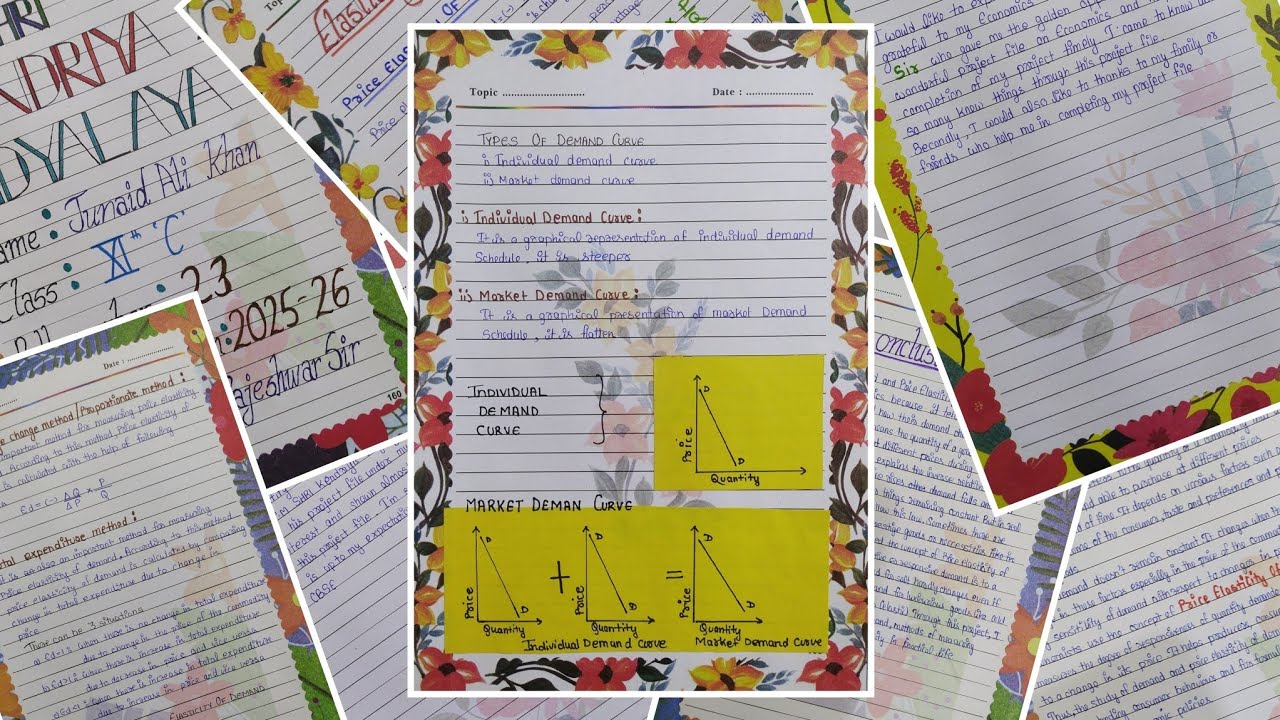 Project on Demand and Elasticity of Demand | Demand and Elasticity of ...
