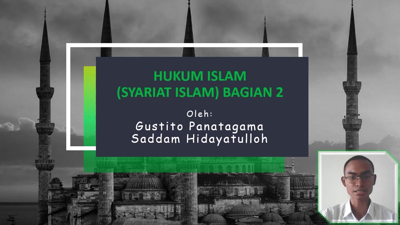 Hukum Islam (Syariat Islam) Bagian 2 |¦ Pendidikan Agama Islam (PAI ...