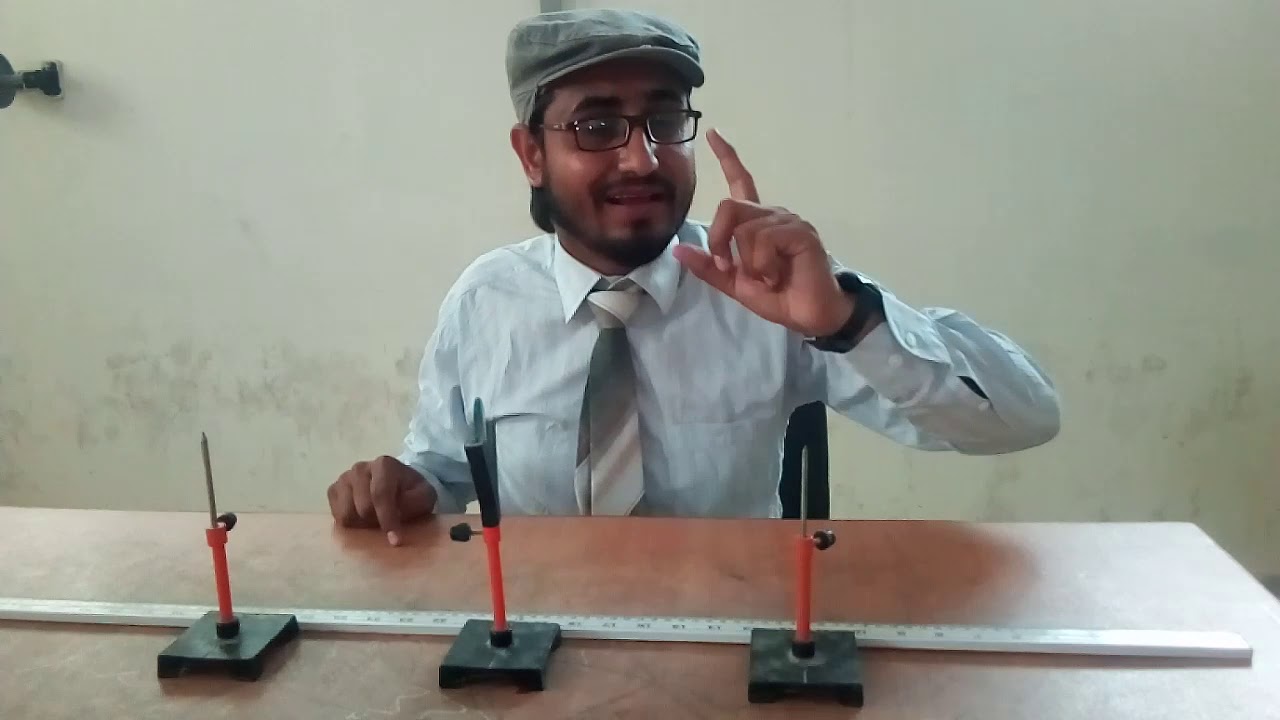 Focal length of canvex lens by parallax method - YouTube