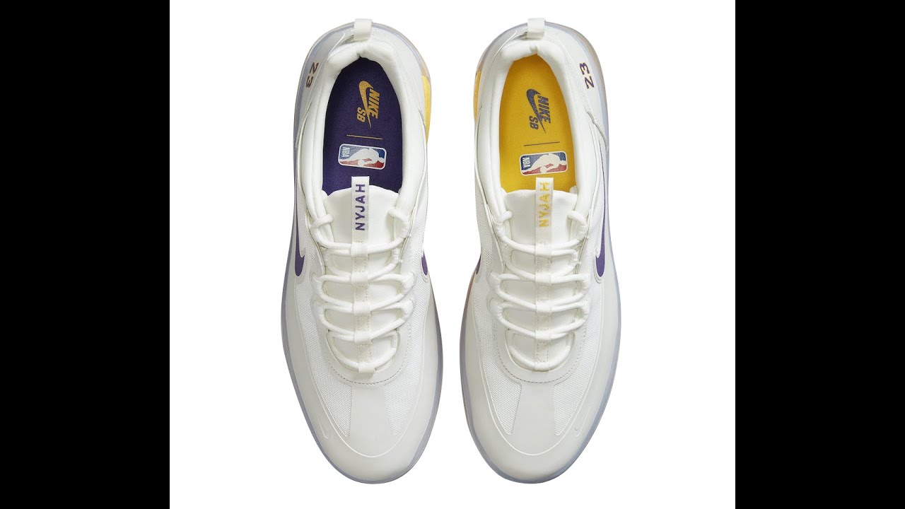 Nike SB Nyjah Free 2 NBA. Collab shoe from the Laker colorway. - YouTube