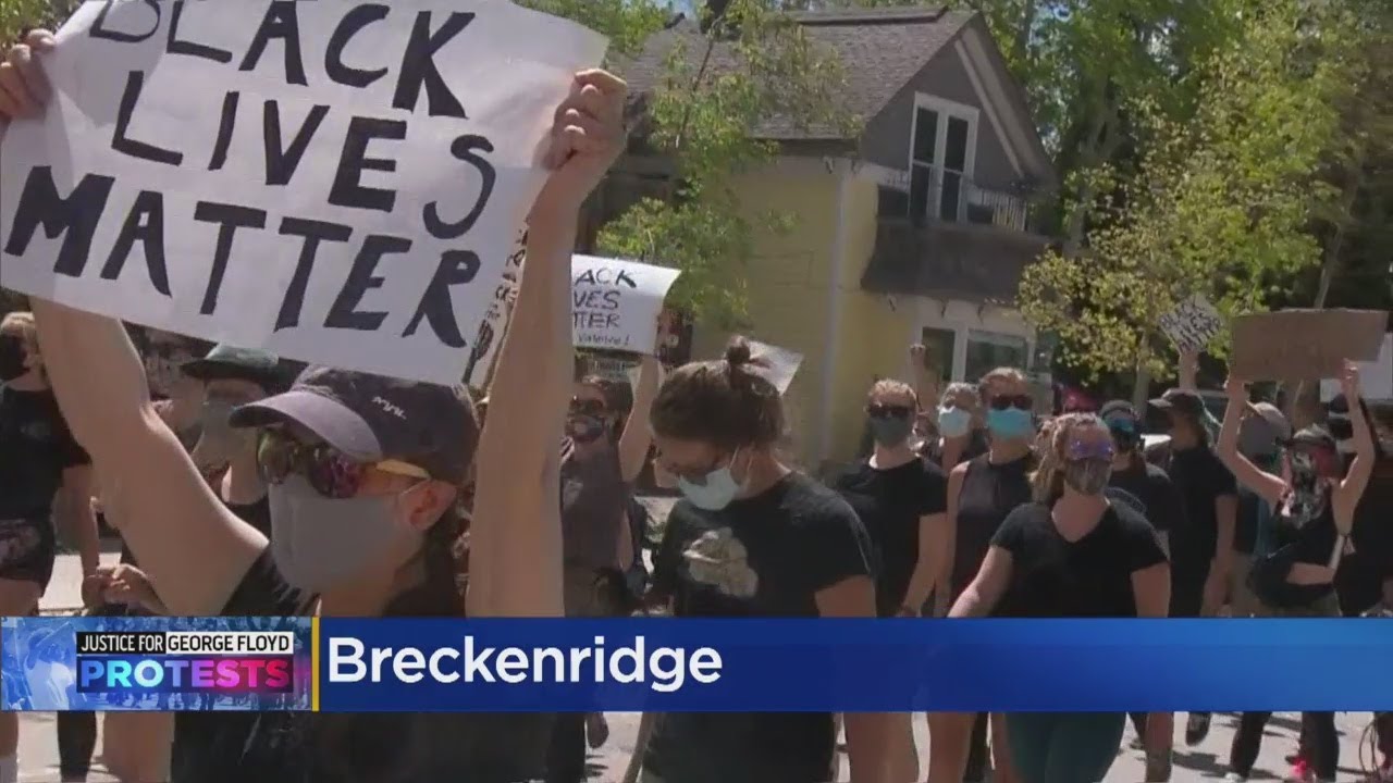 Breckenridge Joins In Solidarity March Down Main Street - YouTube