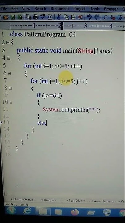 Java for beginners 🤔 | PatternProgram_04 | Right angle triangle shape 📐 - YouTube