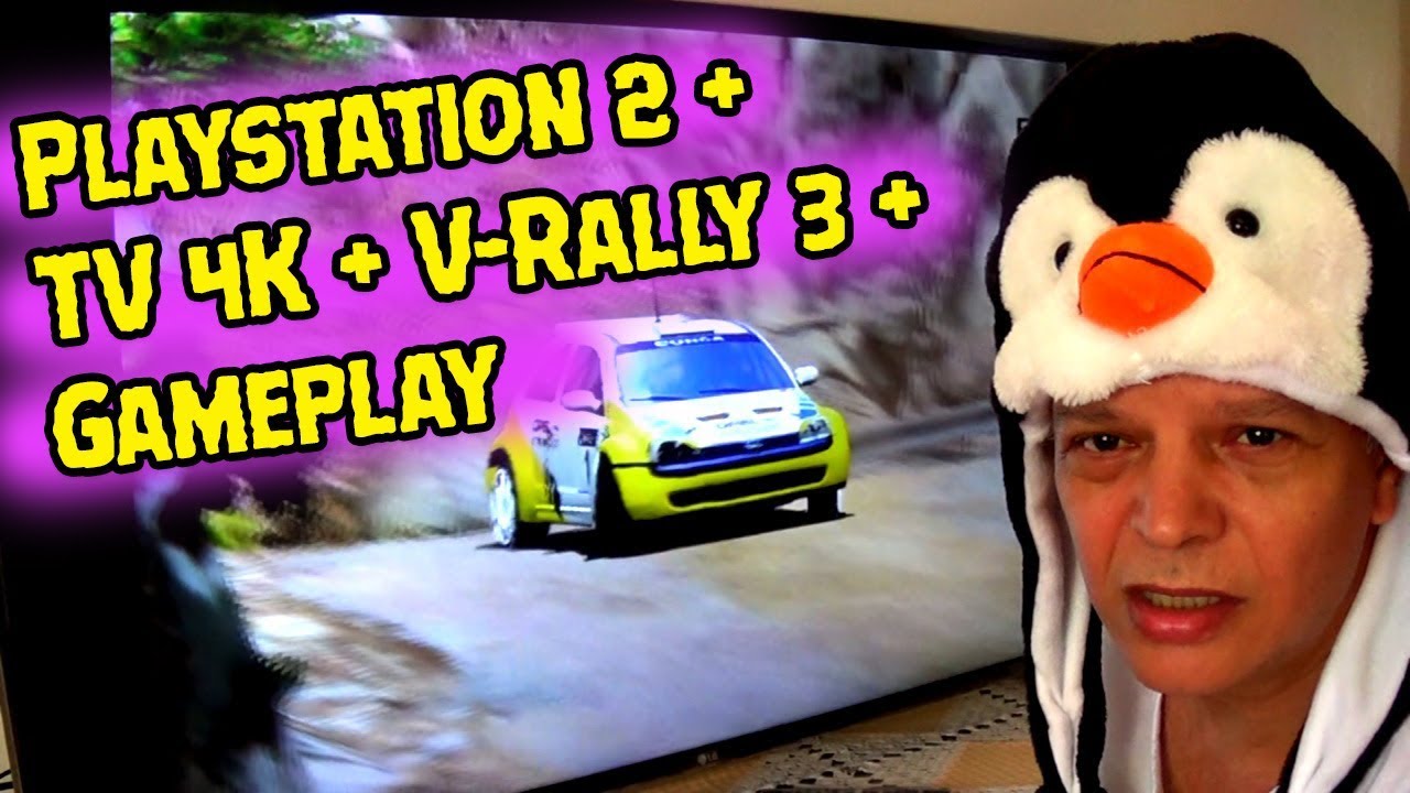 Playstation 2 + TV 4K + V Rally 3 + Gameplay. - YouTube