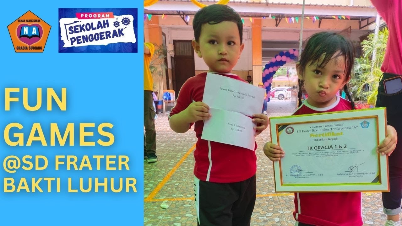 FUN GAMES @SD FRATER BAKTI LUHUR MAKASSAR || TK GRACIA - YouTube