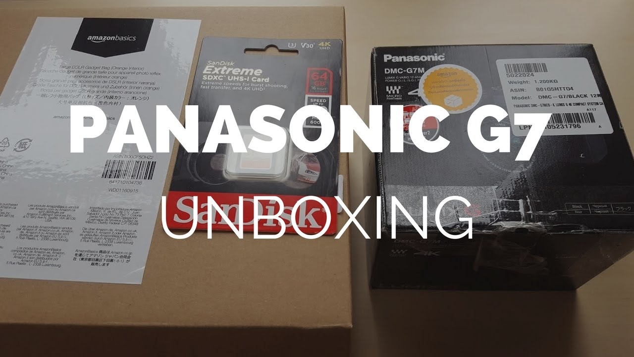 Unboxing: Panasonic G7 Camera & AmazonBasics Camera Bag - YouTube