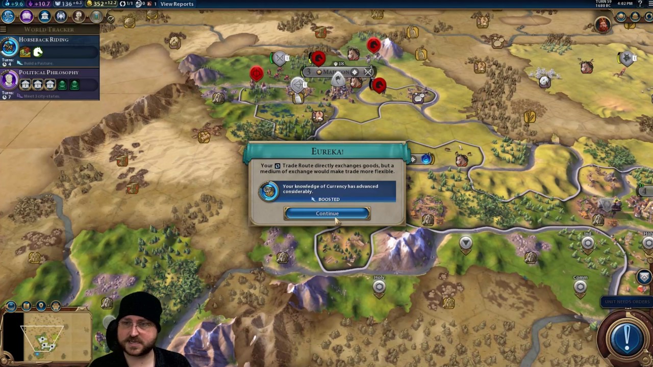 Civilization 6: Germany - Inland Sea / Deity - Part 4 - YouTube