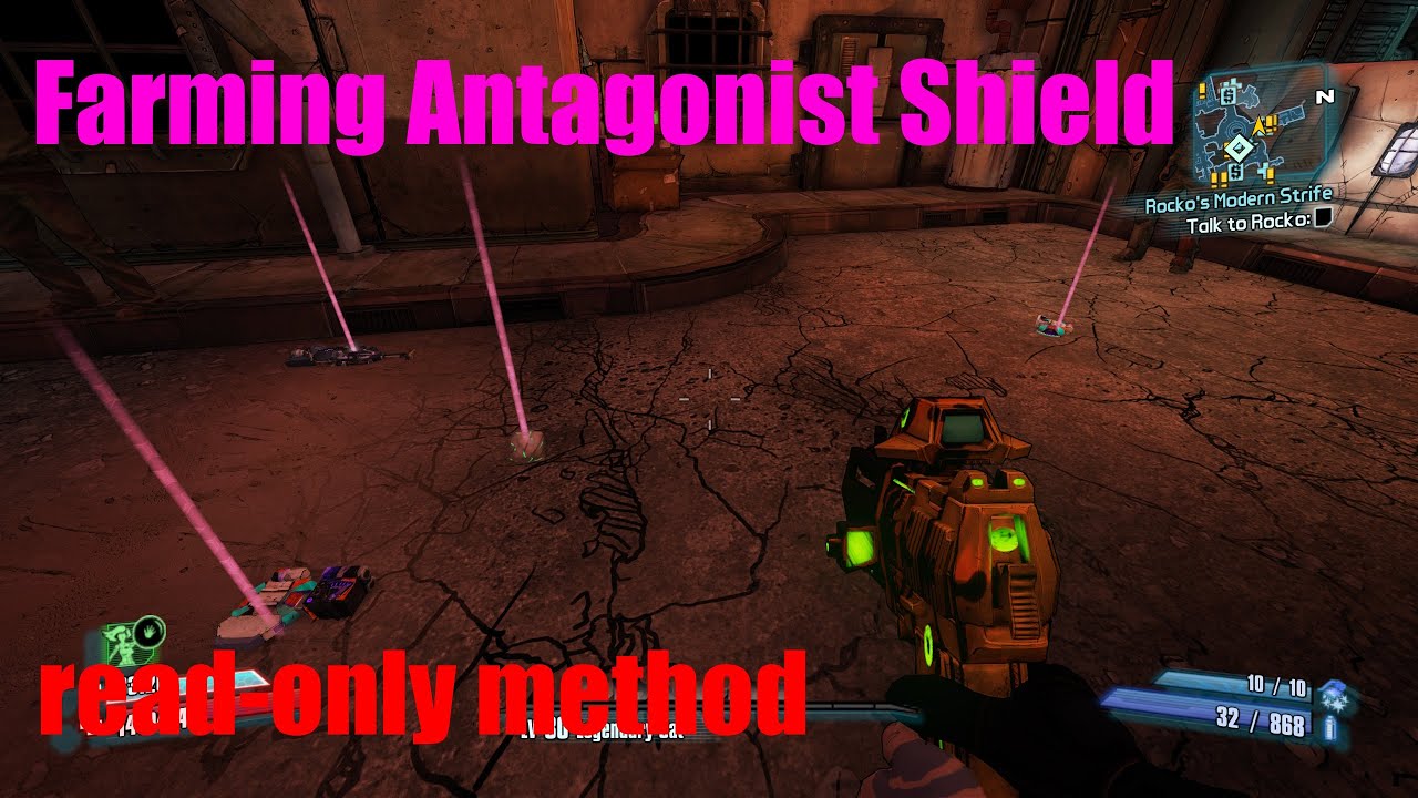 Borderlands 2 Farming Antagonist Shield (read-only method) part 2 - YouTube