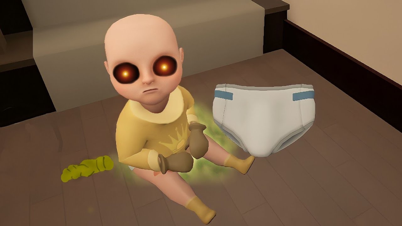 Playing babby in yellow with cute stupid babby game and animation part ...