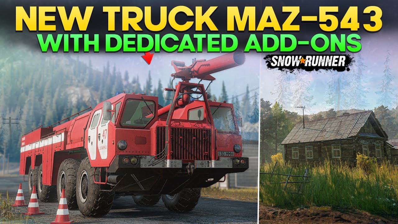 New Truck MAZ-543 with Different Variants in SnowRunner and own ...