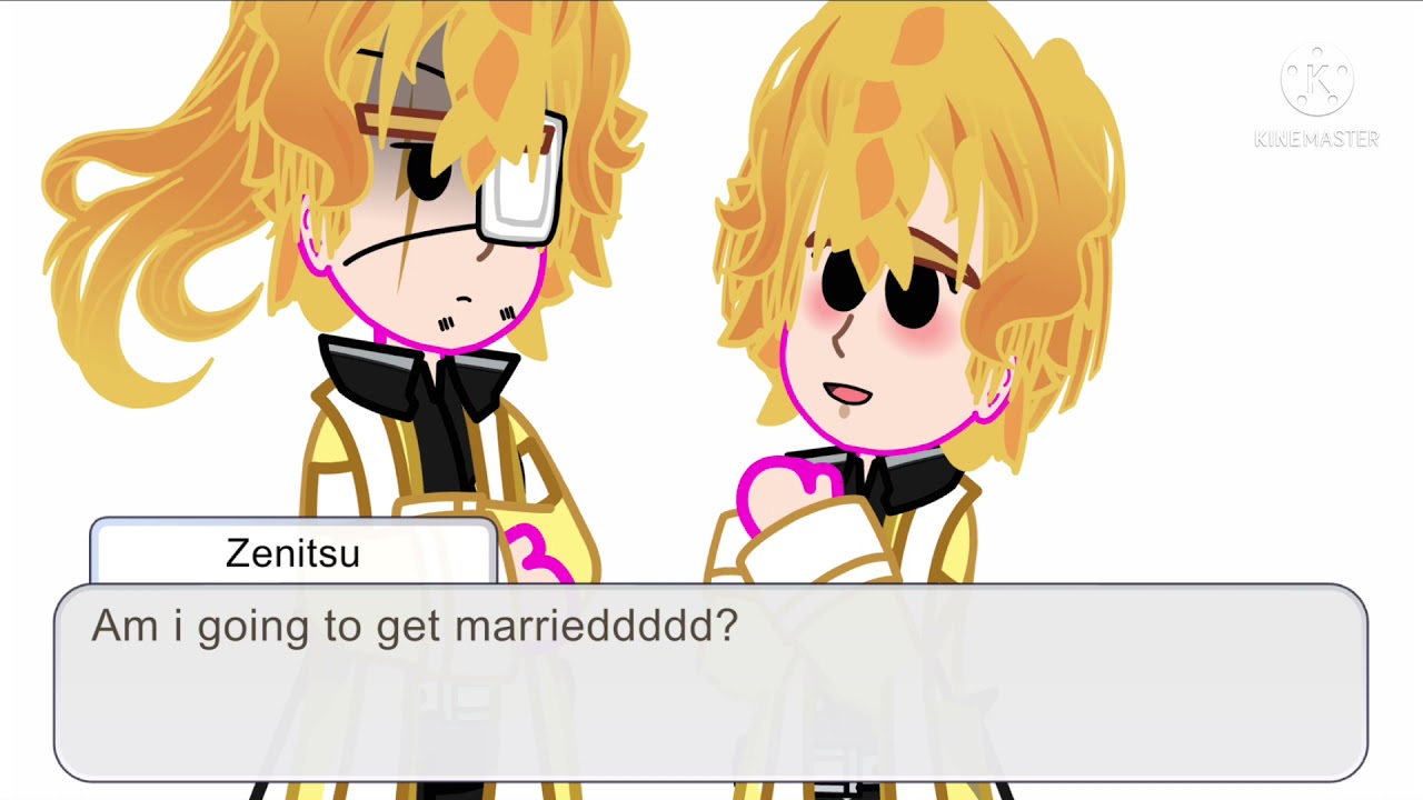 Zenitsu meeting his future self - YouTube