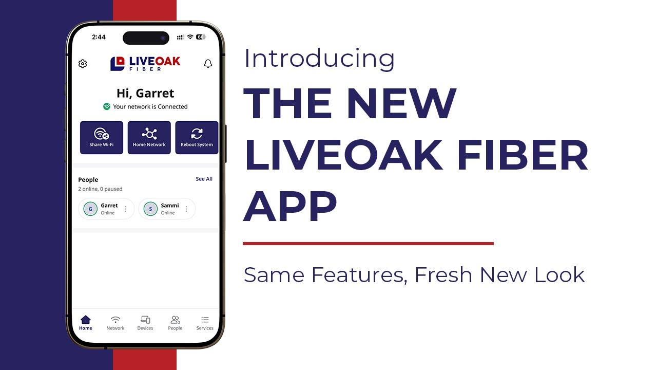 Welcome to the New LiveOak Fiber App - YouTube