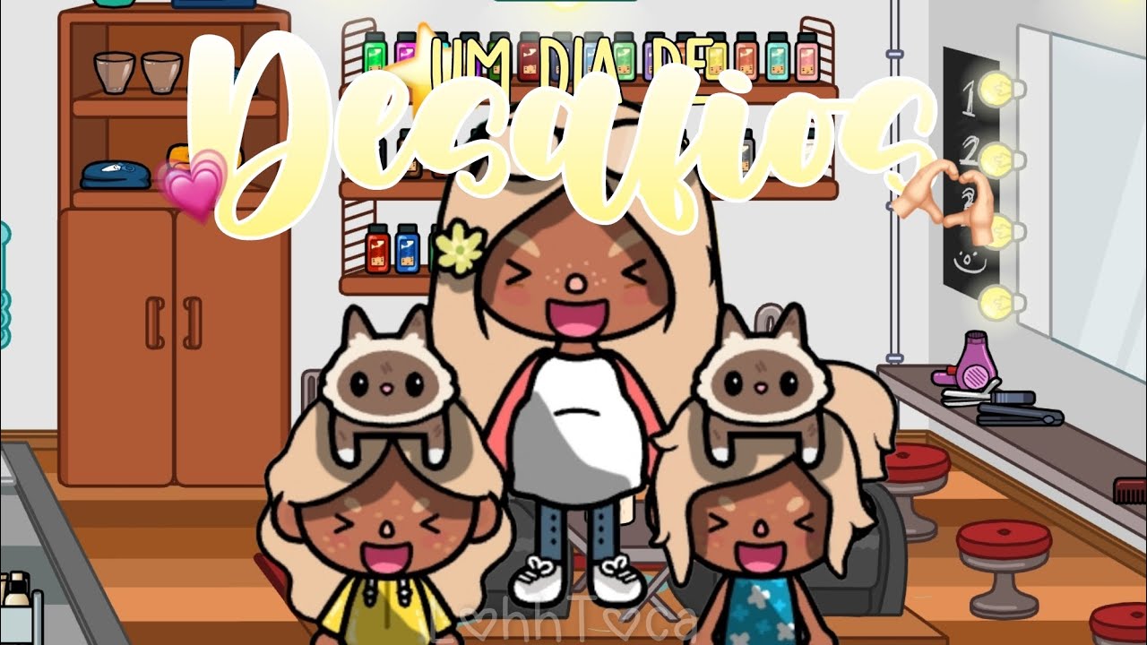 😱🌷 Um dia de desafios(Pintei o cabelo?)!|Toca Life World|Lohh Toca ...
