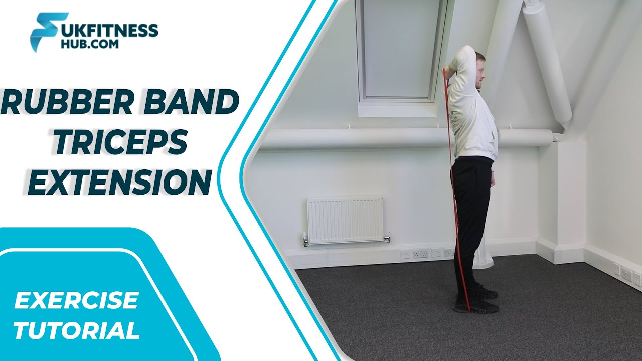 Exercise Tutorial: Rubber Band Triceps Extension - YouTube