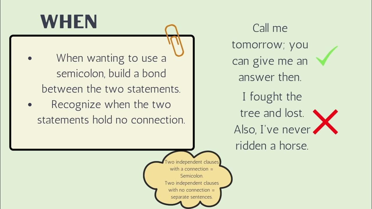 How to Use Semicolons Correctly - YouTube