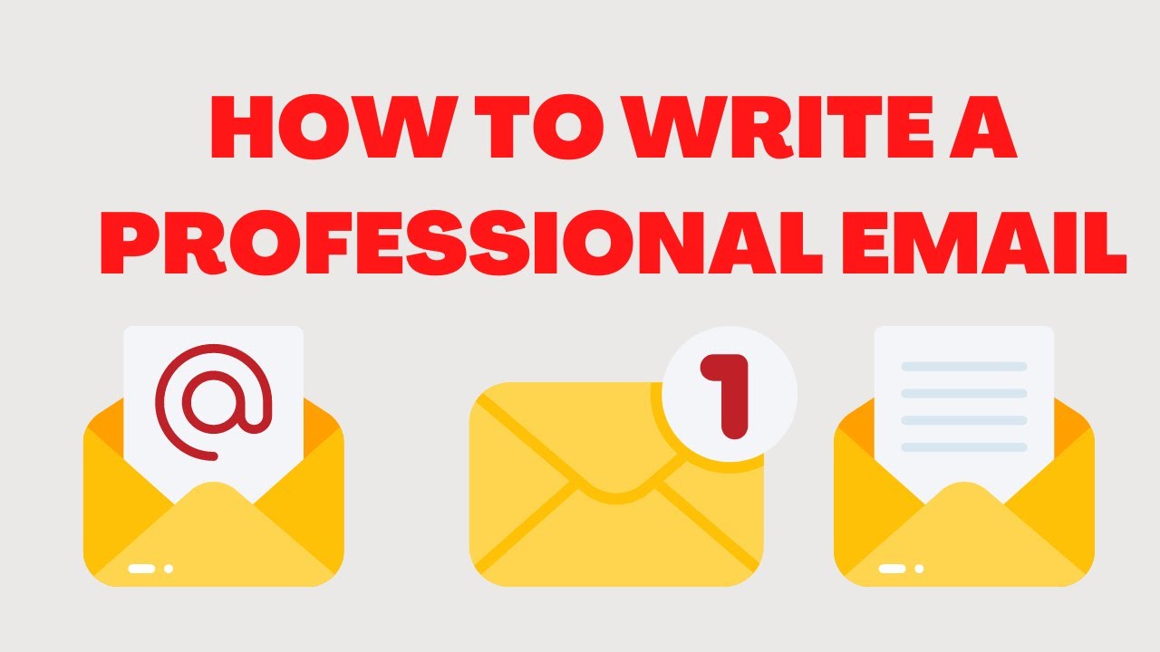How to write professional emails in English - YouTube