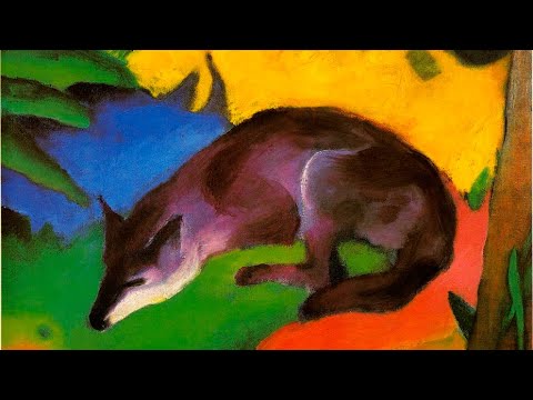Copy of Great Masters Artwork - 'Blue-Black Fox' by Franz Marc - YouTube