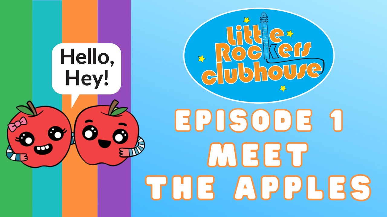 Little Rockers Clubhouse Episode 1 - Meet The Apples, kids web tv show ...