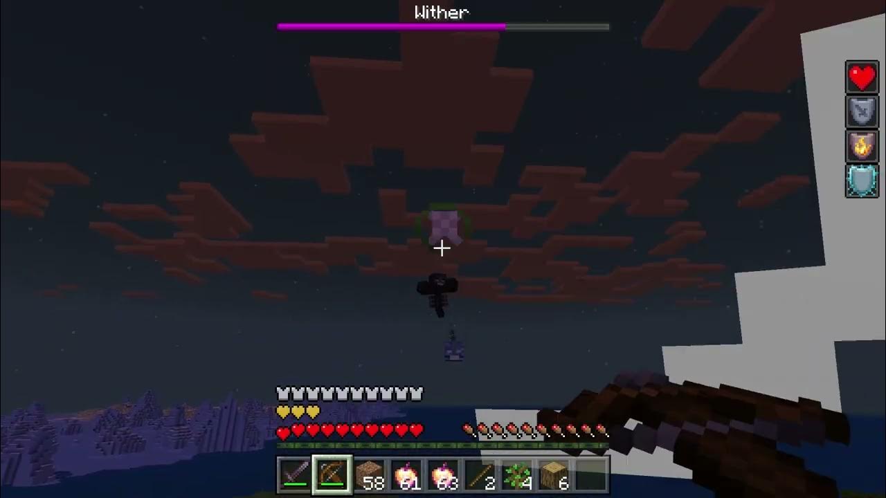 Minecraft Wither Boss Fight Youtube