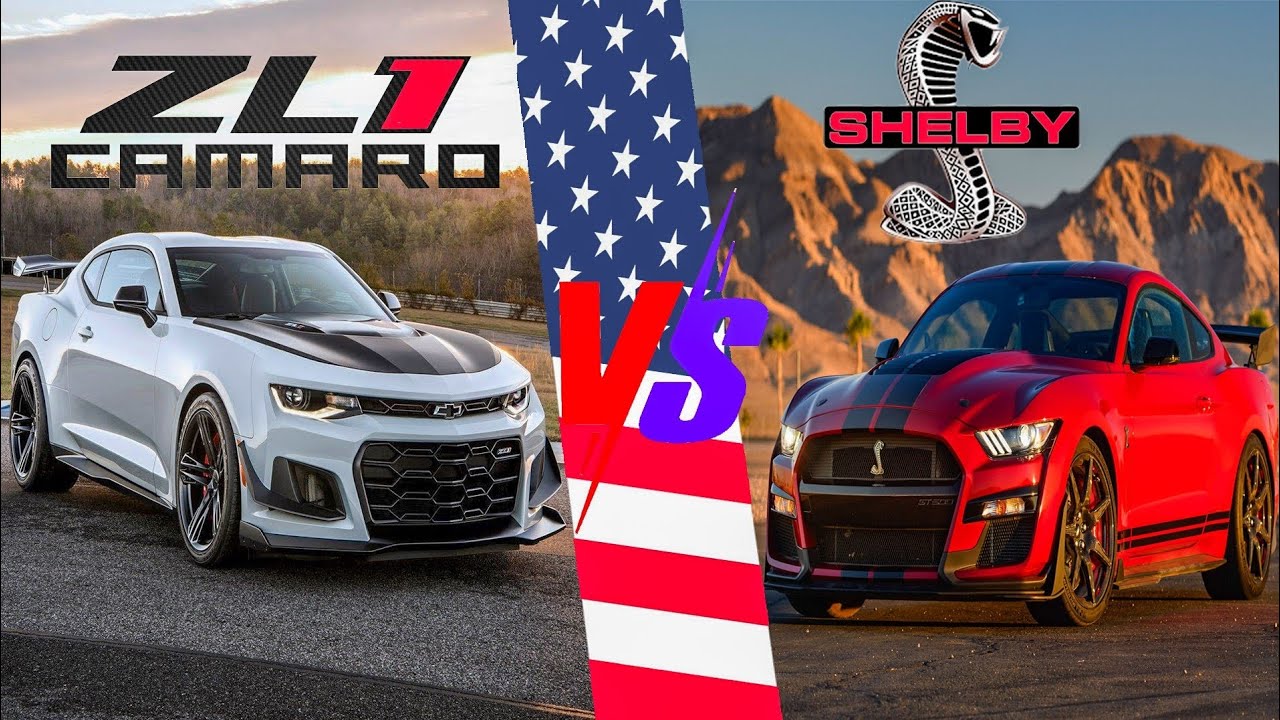 Ford Mustang Shelby GT500 vs Chevrolet Camaro ZL1 "DRAG RACE" - YouTube