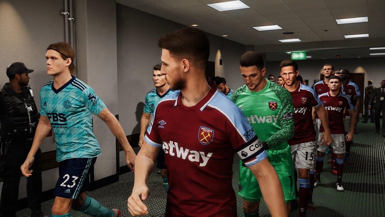 PES 2021 - West Ham vs Leicester City - Premier League 2021-2022 ...