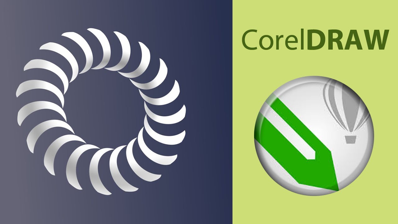 Striped Shape with 3D effect | Tutorial | CorelDRAW - YouTube