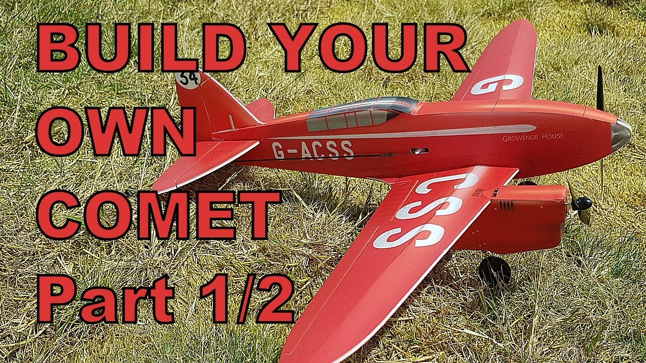 MinimumRC De Havilland 88 Comet Racer Kit Build, Part 1 of 2 - YouTube