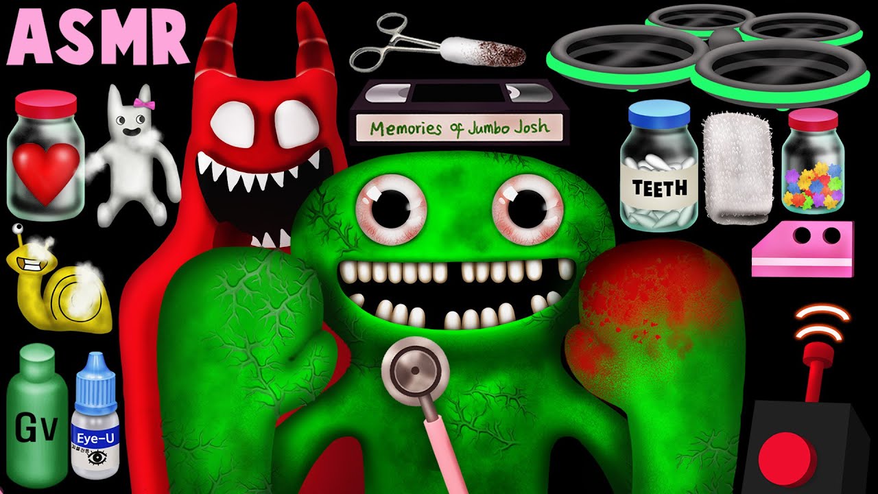 [ASMR|스톱모션] How to Treat Jumbo josh | Garten of ban ban | brain ...