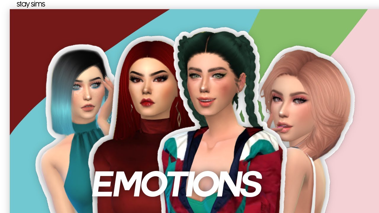 Emotions + CC LIST | The Sims 4 Create a Sim - YouTube