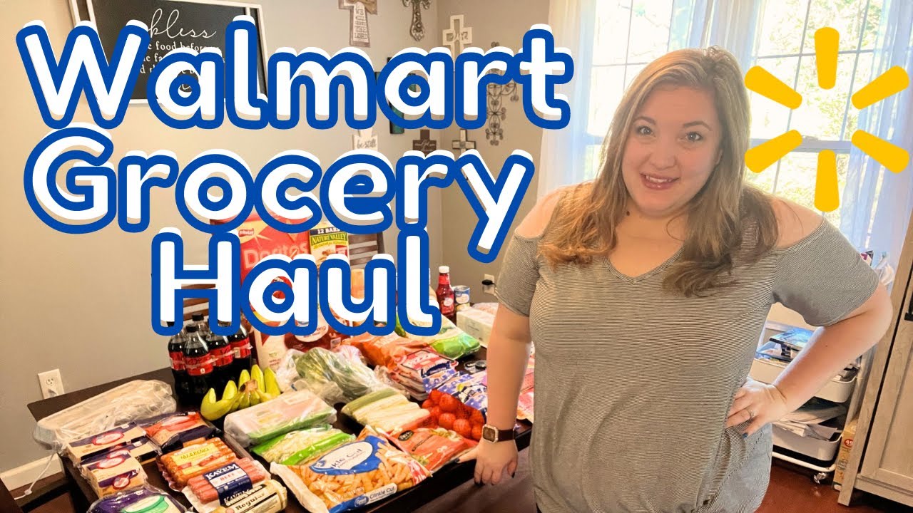 WALMART GROCERY HAUL with prices and meal plan 🛒 - YouTube