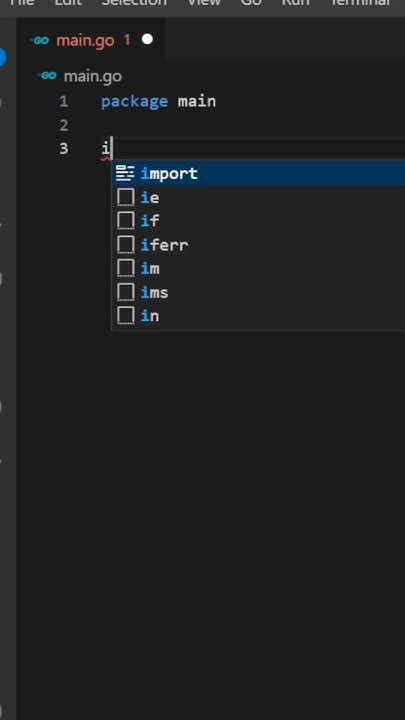"Hello, World!" program in Go / Golang programming language #shorts - YouTube