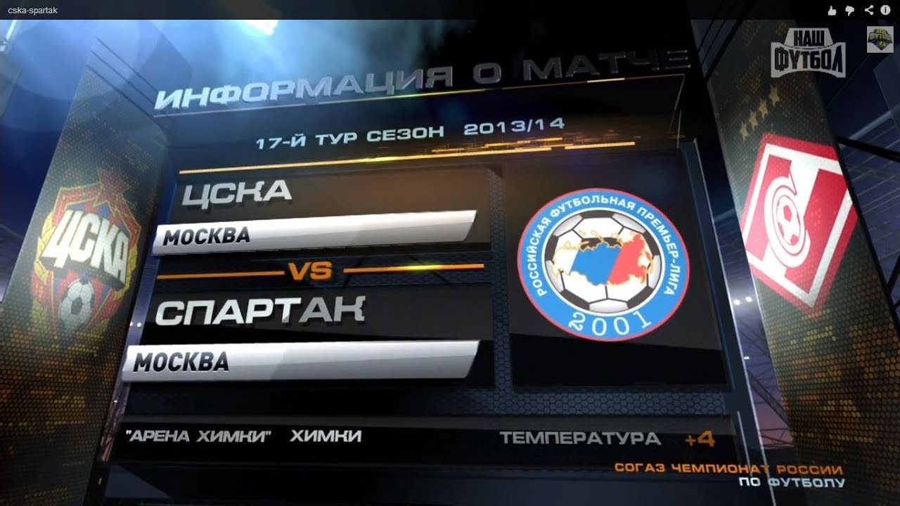 CSKA vs Spartak, Week 17 | RPL 2013/14 - YouTube