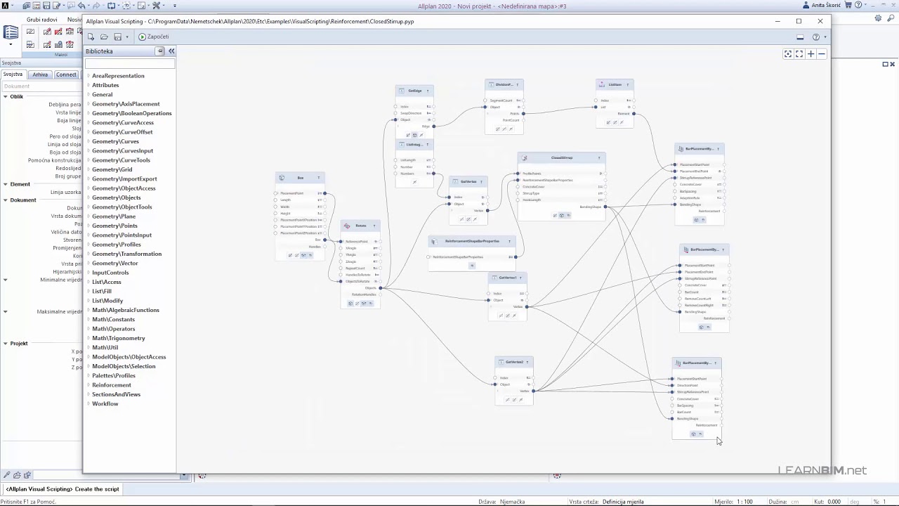 Allplan 2020 Novosti Visual Scripting Youtube